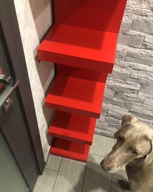 Полка Икея IKEA красная