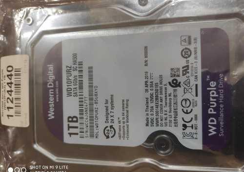 1 тб Жесткий диск WD Purple