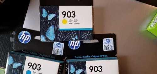 Комплект оригинальных цветных картриджей HP 903