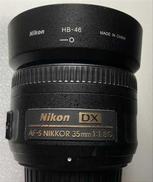 Объектив Nikon 35 mm f1.8mm Nikkor