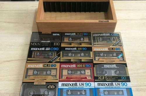 Аудиокассеты Maxell 80-x гг коллекция в боксе