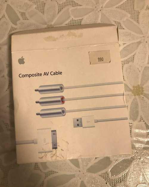 Новый оригинальный Apple Composite AV Cable