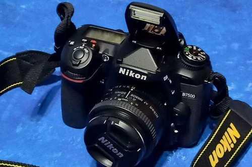 Фотоаппарат Nikon D7500 +Объектив Nikkor AF 50mm