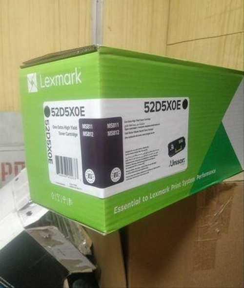 Оригинальный картридж Lexmark 52D5X0E. Новый