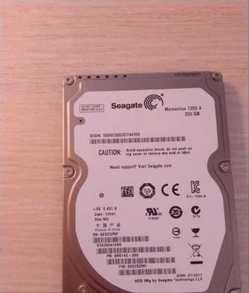 HDD 2.5" Seagate Momentus 7200.4 (250 GB)