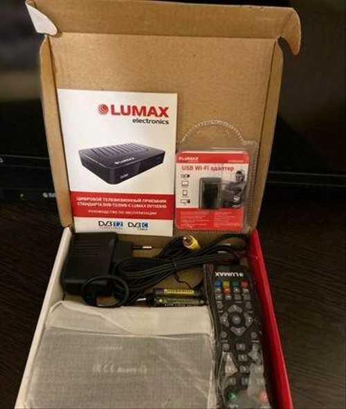 Цифровая тв приставка lumax DV1103HD+wi-fi адаптер
