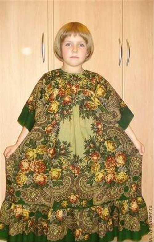 Платье для девочки в русском стиле из ппп