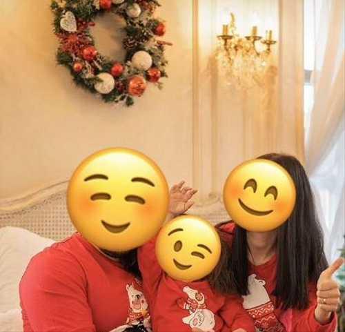 Свитера мама папа ребёнок новогодние family look