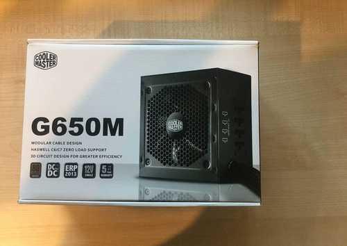 Блок питания Cooler Master G650M 650 ватт