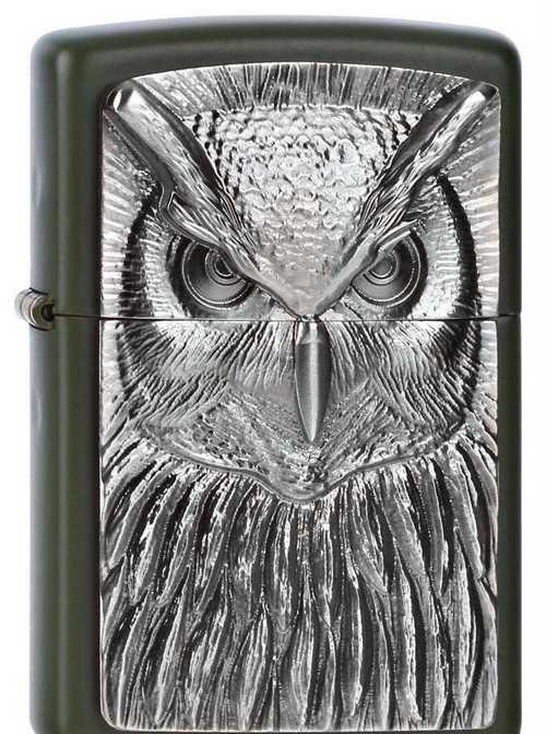Зажигалка Zippo - Сова 3D / Owl night bird