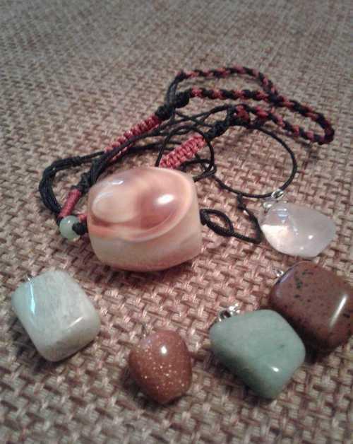 Новые подвески- кулоны. Натуральные камни