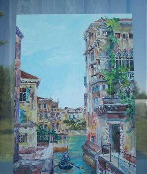 Картина акрилом на холсте "Венеция"