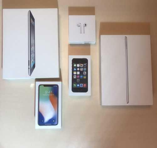 Коробки от Apple iPad, iPhone, AirPods