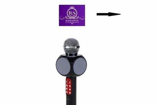 Светящийся караоке-микрофон WS 1816 черный