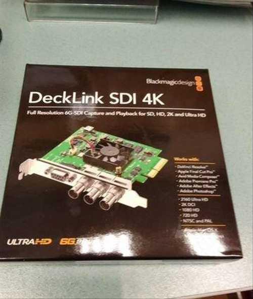Плата видеозахвата Blackmagic Decklink Sdi 4k