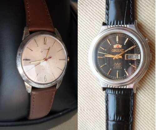 Часы "Orient AAA" и "Восток 18 камней" Винтаж СССР