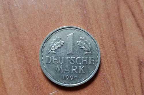 1 немецкая марка Deutsche mark 1990