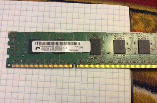 Dimm DDR3 2048Mb, 1333Mhz, Micron EC MT9KSF25672PZ