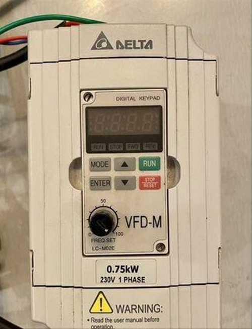 Преобразователь частоты Delta 0,75 кВт VFD-M (инве