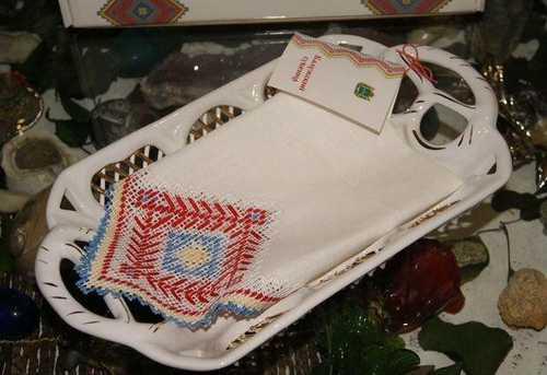 Сухарница с салфеткой калужский сувенир