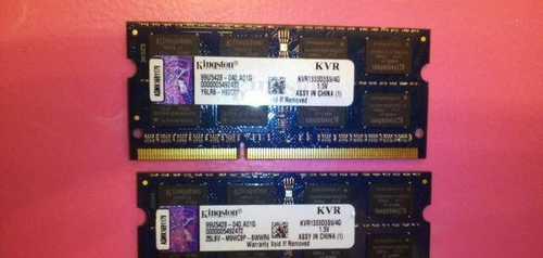 Модуль памяти sodimm DDR3 Kingston 4GB