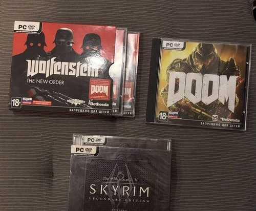 Компьютерные игры (Wolfenstein, Doom, Skyrim)
