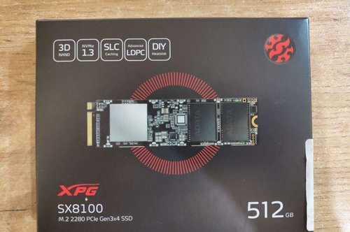 Ssd m2 nvme XPG SX8100 512 Gb