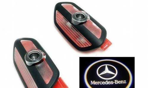 Лазерная проекция Mercedes для W222 комплект 2 шт