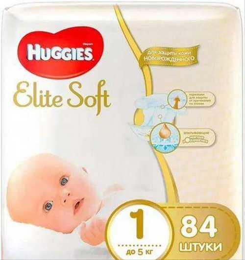 Подгузники huggies хаггис 1 элит софт