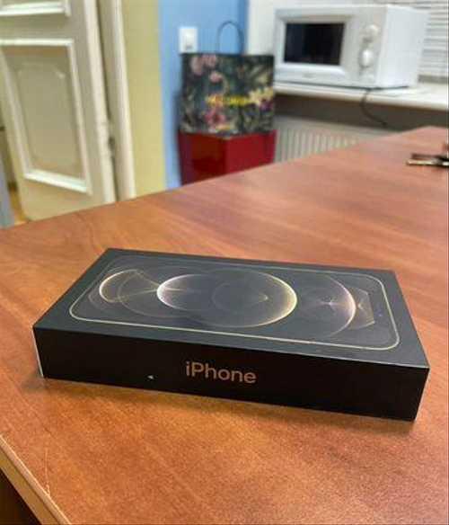 Коробка от iPhone 12 pro 256gb цвета Gold