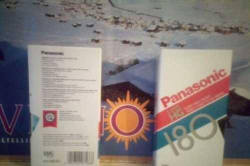 VHS Видеокассета,2шт,Panasonic.Новые