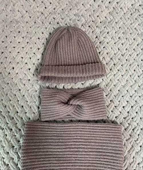 Шапка и снуд женский