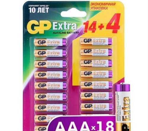 Батарея GP AAA (LR03) Extra Alkaline 18 шт