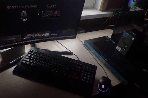 Игровая клавиатура Logitech G213 + G102