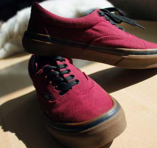 Кеды Vans Authentic бордовые