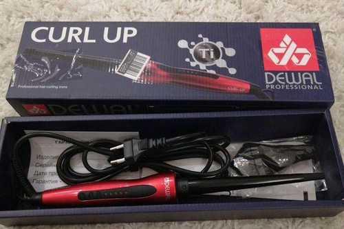 Плойка для волос Dewal Curl Up, конусная, титан+ту
