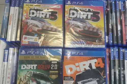 Dirt 5, Dirt 4, Dirt 2.0 Ps4 Ps5 б/у новый