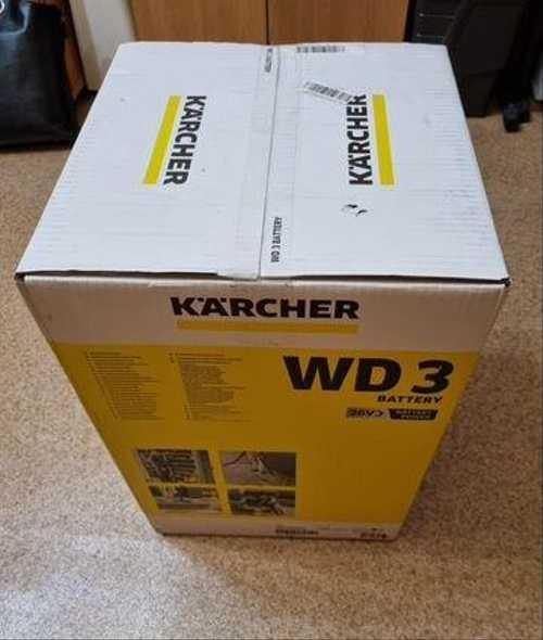 Аккумуляторный пылесос Karcher WD3 Battery