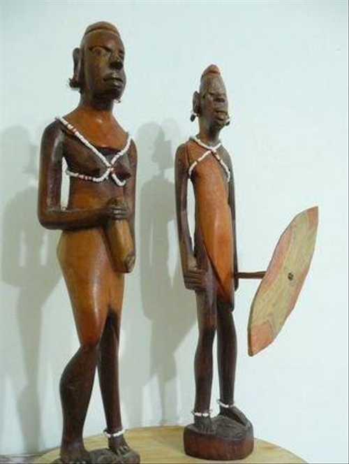 Фигурки деревянные туземцы/аборигены