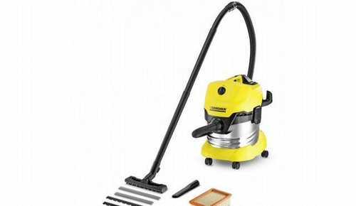 Пылесос Karcher WD 4 premium (1.348-150.0) + многоразовые латексные перчатки комплект