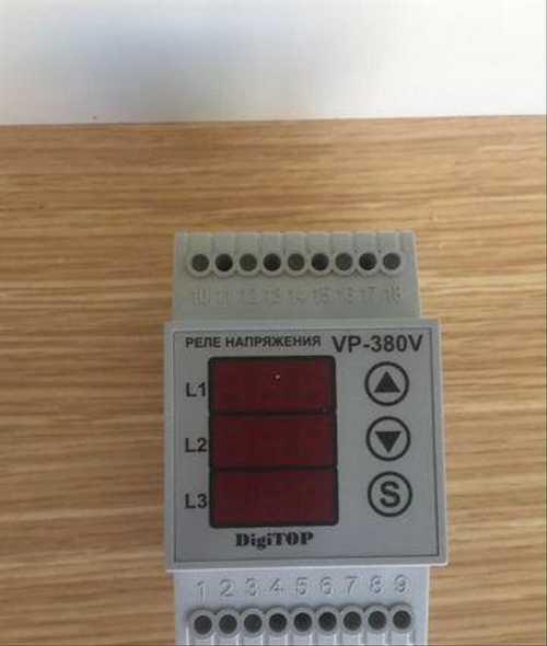 Реле напряжения трёхфазное Digitop vp-380v