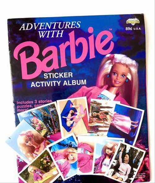 Наклейки к альбому Adventures with Barbie