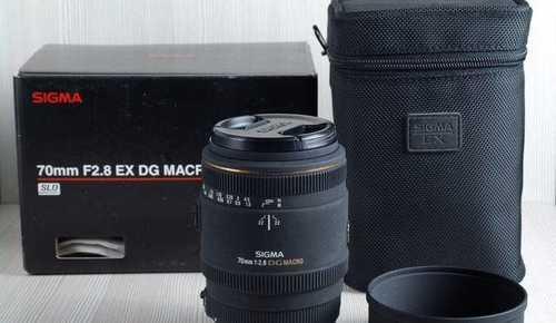 Объектив Sigma Canon 70mm f/2.8 DG macro