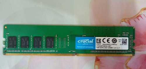 Оперативная память Crucial 4 гб ddr4 2400mhz