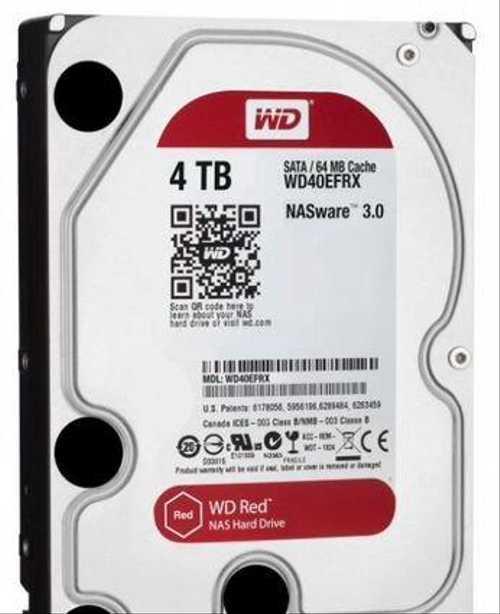 HDD 4TB WD RED WD40efrx NasWare3.0