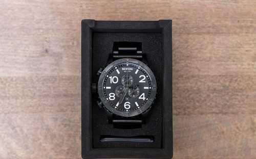 Новые часы Nixon 51-30 All Black Chrono Оригинал