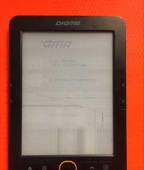 Электронная книга Digma r654 на запчасти
