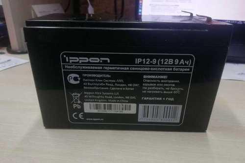 Акамуляторная батарея ippon ip 12-9 12в 9 Ач