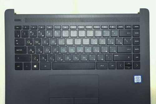 Клавиатура для HP 14-ck/14-cm серая топ-панель