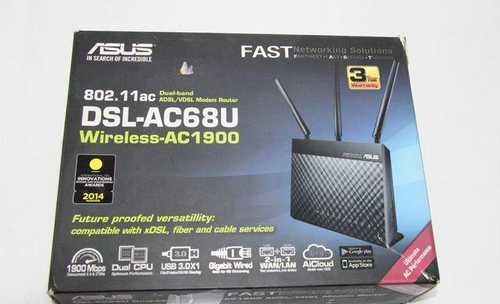 Wi-Fi adsl роутер Asus DSL-AC68U б/у